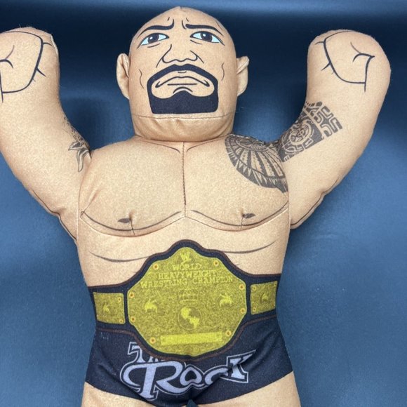 Mattel | Toys | 22 The Rock Wwe 16 Brawlin Buddies Mattel Plush ...